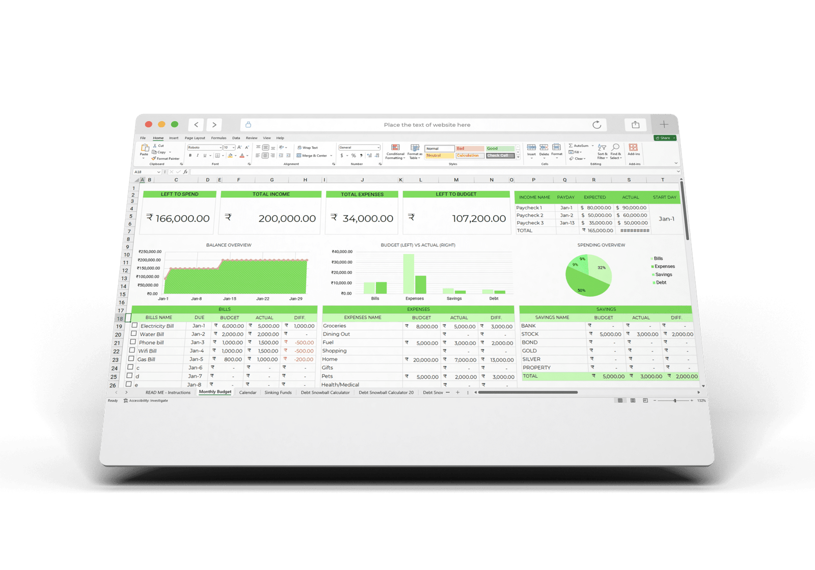 Download Monthly Budget Planner